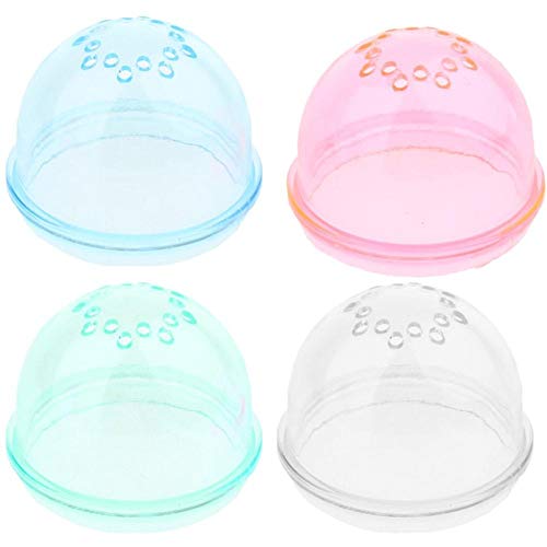 PiniceCore 4pcs Hamster Tunnel External Tube Stopper Plug End Cap DIY Cage Baffle Accessories Random Color