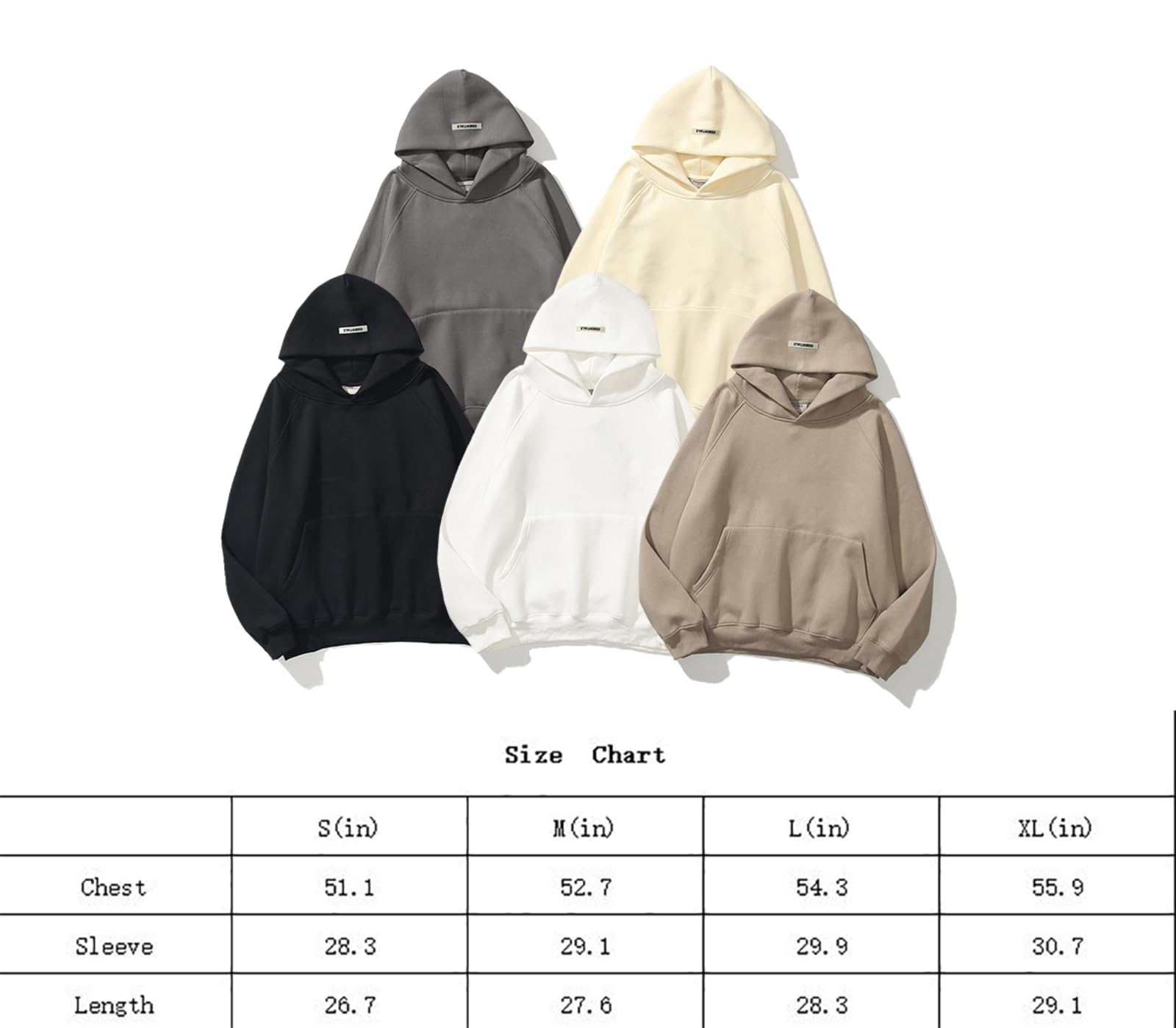 Wenorgesa Printed Graphic Sportswear Unisex Hoodie Hip Hop Couples Sweatshirt Pullover Kangaroo Pocket