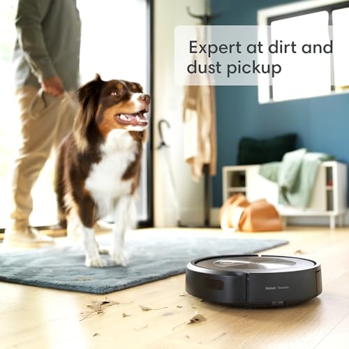 iRobot Roomba j9+ Self-Emptying Robot Vacuum – Powerful Suction, Identifies and Avoids Obstacles Like pet Waste, Sel-Empties for 60 Days, Best for Homes with Pets, Smart Mapping, Works with Alexa
