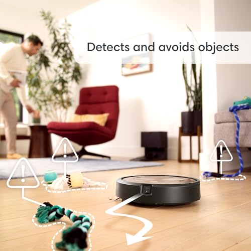 iRobot Roomba j9+ Self-Emptying Robot Vacuum – Powerful Suction, Identifies and Avoids Obstacles Like pet Waste, Sel-Empties for 60 Days, Best for Homes with Pets, Smart Mapping, Works with Alexa