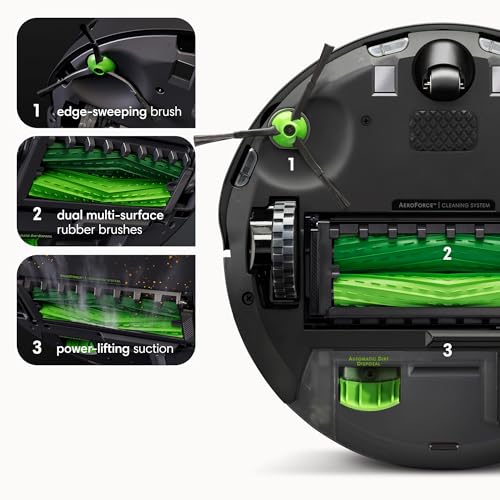 iRobot Roomba j9+ Self-Emptying Robot Vacuum – Powerful Suction, Identifies and Avoids Obstacles Like pet Waste, Sel-Empties for 60 Days, Best for Homes with Pets, Smart Mapping, Works with Alexa