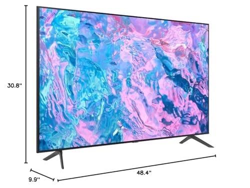 SAMSUNG UN55CU7000 55 inch Crystal UHD 4K Smart TV Bundle with Deco Gear 2X 4K HDMI 2.0 Cable w/Copper Conductors & CPS Exclusive 26 Month Protection Pack (BEACH-CPS-261000)