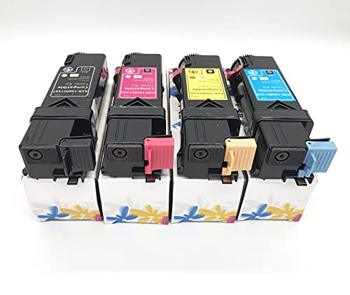 EF Products Replacement Toner Cartridge for Xerox Phaser 6500 Workcentre 6505 ( Black 106R01597, Yellow 106R01596, Magenta 106R01595, Cyan 106R01594, 4-Pack)