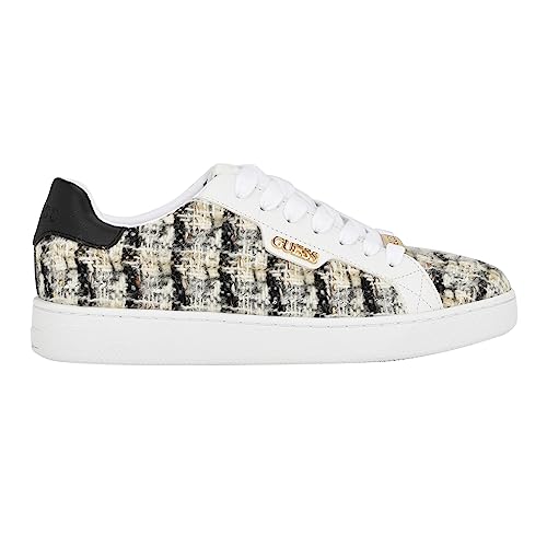 GUESS Women's RENZY Sneaker, Black 007, 6.5