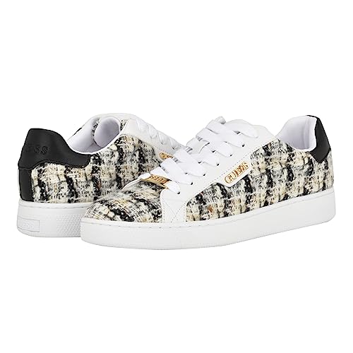 GUESS Women's RENZY Sneaker, Black 007, 6.5