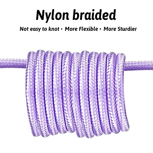 Souina iPhone Charging Cable Purple 3Pack (3ft 6ft 10ft) Mfi Certified iPhone Charger Fast Charging Cable Nylon Braided Phone Chargers Cord Compatible with 12 Pro 11 Pro Max 10 Xr Xs Max 8 7 iPad