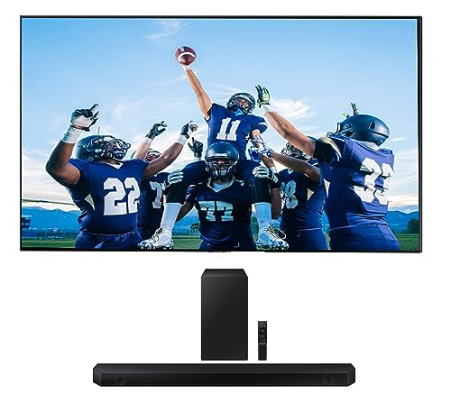 SAMSUNG QN55Q80CAFXZA 55 Inch 4K QLED Direct Full Array with Dolby Smart TV with a HW-Q60B 3.1ch Soundbar and Subwoofer with DTX Virtual:X (2023)(USED)