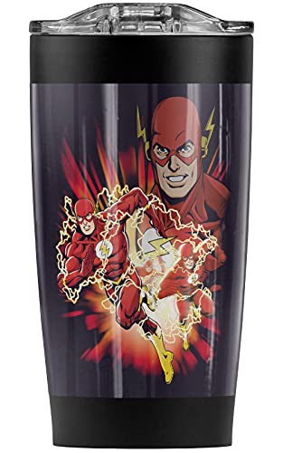 Logovision The Flash Speed Force Stainless Steel Tumbler 20 oz Coffee Travel Mug/Cup, Vacuum Insulated & Double Wall with Leakproof Sliding Lid | Great for Hot Drinks and Cold Beverages