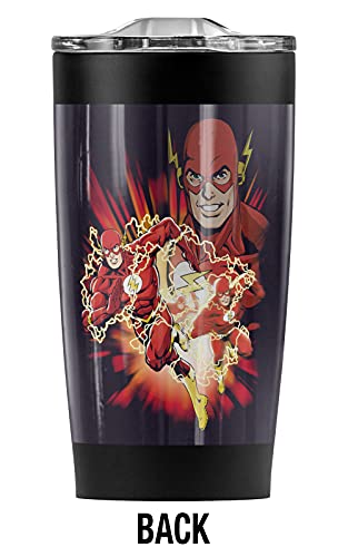 Logovision The Flash Speed Force Stainless Steel Tumbler 20 oz Coffee Travel Mug/Cup, Vacuum Insulated & Double Wall with Leakproof Sliding Lid | Great for Hot Drinks and Cold Beverages