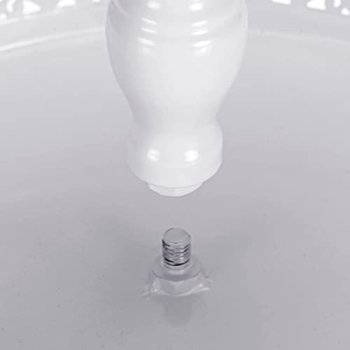 Peohud 3 Pack White Metal Cake Stands, 8"/10"/12" Round Cupcake Dessert Display Stand for Wedding, Birthday Party, Anniversary, Gatherings, White