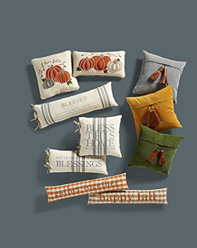 Mud Pie Blessed Definition Pillow, Beige