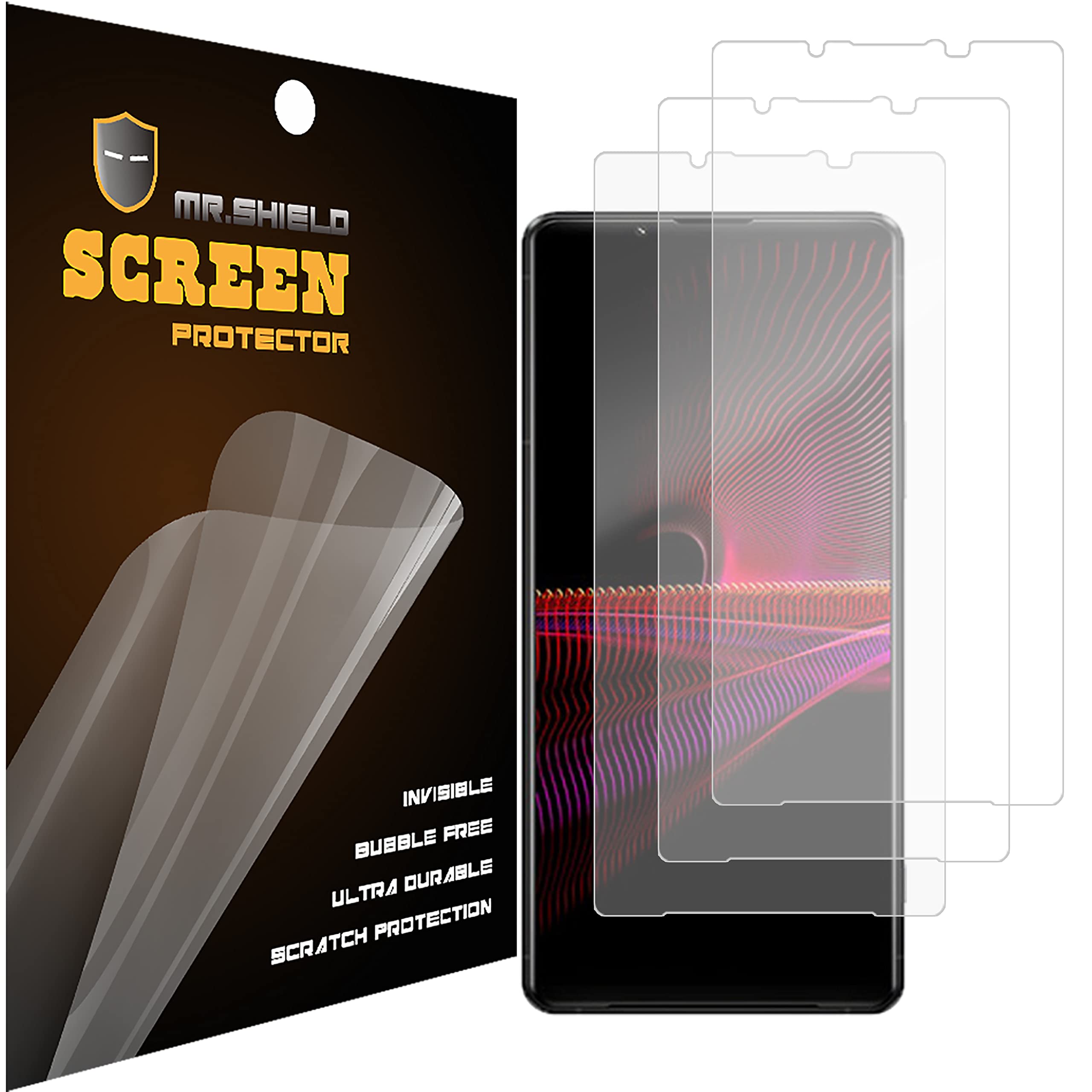 Mr.Shield [3-PACK] Screen Protector For Sony Xperia 1 III Anti-Glare [Matte] Screen Protector (PET Material)