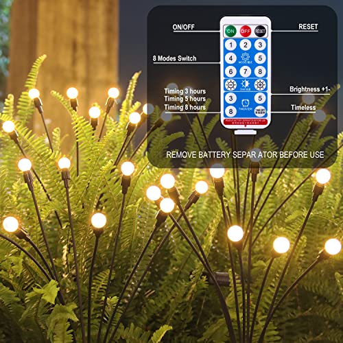 8 Pack Solar Garden Lights, Solar Firefly Lights Outdoor Waterproof 8 Modes Starburst Solar powered Swaying Lights Garden Decor for Party Patio Yard Pathway Landscape Outdoor Lights Decorative