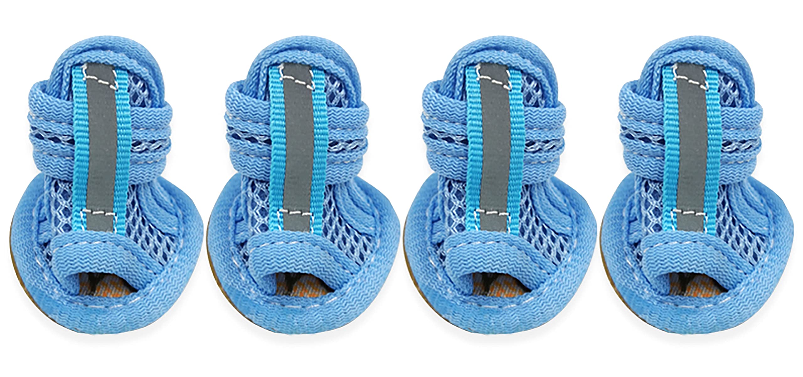 Small Dog Sandals, Breathable Mesh Extra Small Puppy Shoes for Summer, Pink, Blue, Yellow, Red Sandals for Dogs Blue Size 2