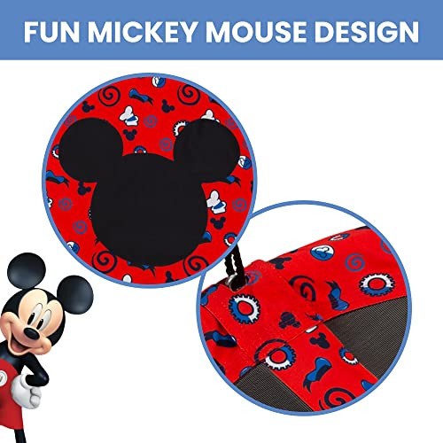 Disney Mickey Mouse 40-Inch Saucer Swing for Kids by Delta Children β Attaches to Swing Sets or Trees β Includes All Necessary Hanging Hardware & Rope