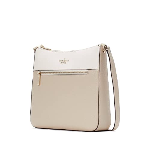 kate spade crossbody bag for women Leila top zip purse handbag for women, Light sand, Medium