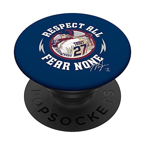 Mike Trout Respect All Fear None PopSockets PopGrip: Swappable Grip for Phones & Tablets