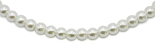 Expo International 4mm Glass Pearl Beads, Versatile Round Glass Beads, Elegant Beads for Jewelry, Bridal, and DIY Projects, Natural