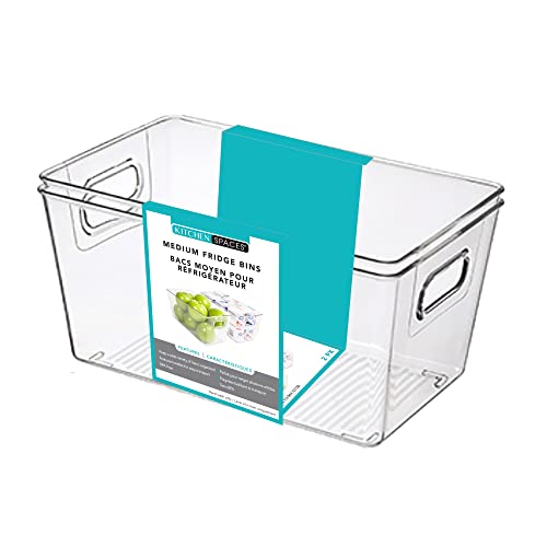 Kitchen Spaces Medium Fridge Bins 2PK