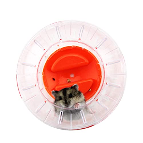New Cute Hamster Running Ball 4.7 Inches Crystal Ball for Hamsters Small Silent Exercise Wheel Small Animals Cage Accessories Small Animal Pet Toys Ball Mouse Ball (Pink)
