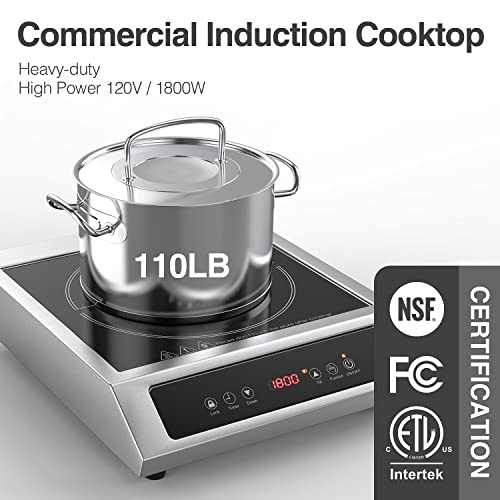 Portable Induction Cooktop, Countertop Burner Induction Hot Plate Electric for Cooking 1800W *2