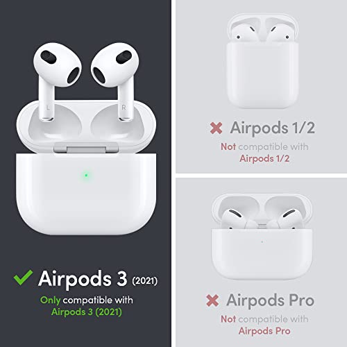CYRILL Airpods 3 Generation Case Cover Wave Stone Designed for Airpods 3 Generation Case (2021) - Dark Gray