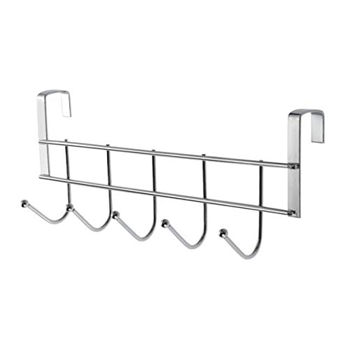 Garneck Over The Door Hook Stainless Steel Door Hanger Towel Rack Door Coat Rack Hanger for Hanging Clothes Towels Coats Hat