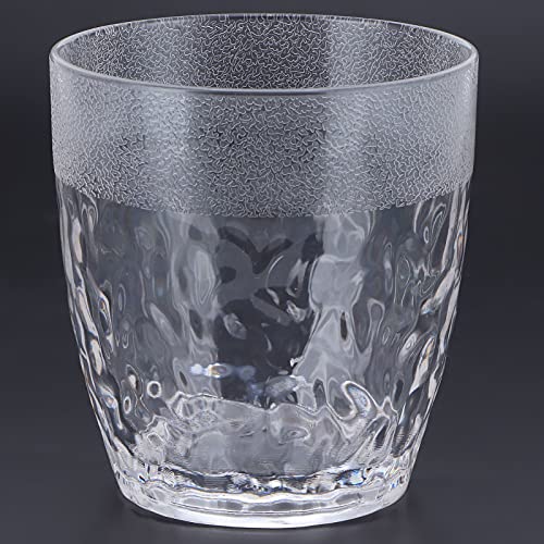 MANMAOHE 300ml Plastic Tumblers Plastic Glasses Unbreakable Plastic Cups Plastic Drinking Glasses Tumbler for Party Kitchen Home Party(Transparent)
