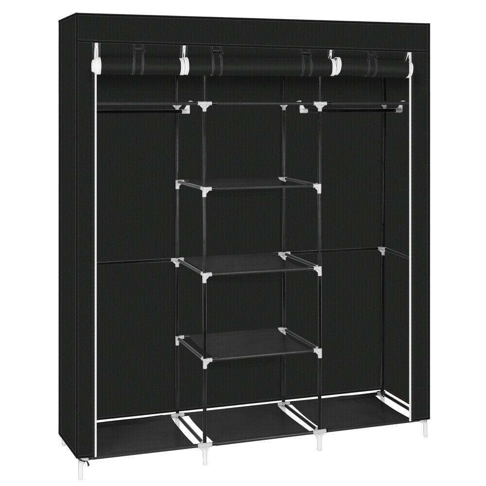 YKWQ 69" Portable Closet System, Black YKWQ Closet Organizers and Storage Clothes Organizer Closet Storage Portable Closet Clothes Storage Clothing Storage Bedroom Organization Room storag