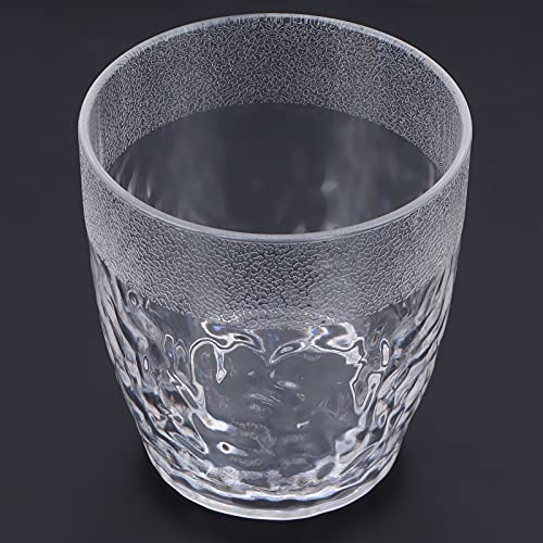 MANMAOHE 300ml Plastic Tumblers Plastic Glasses Unbreakable Plastic Cups Plastic Drinking Glasses Tumbler for Party Kitchen Home Party(Transparent)