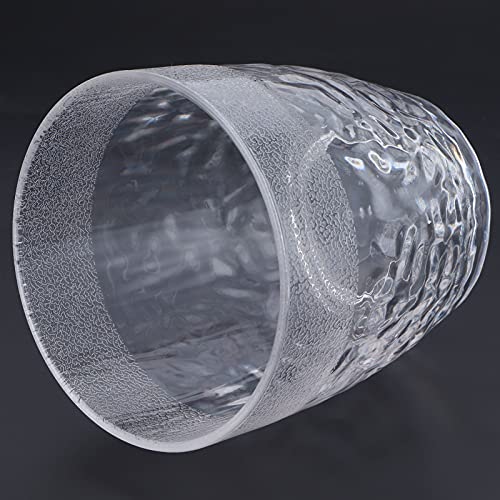 MANMAOHE 300ml Plastic Tumblers Plastic Glasses Unbreakable Plastic Cups Plastic Drinking Glasses Tumbler for Party Kitchen Home Party(Transparent)