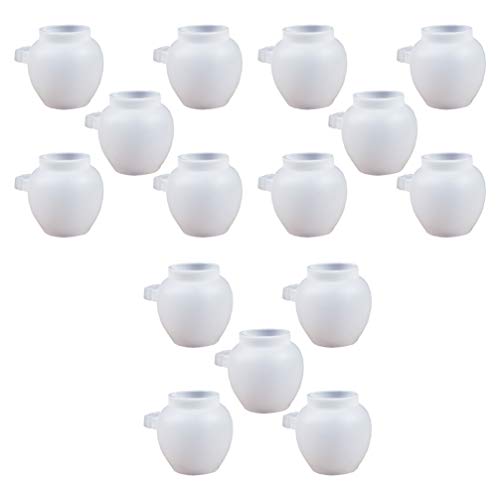 Balacoo 15pcs Plastic Birdcage Bird Feeder Food Dish Cage Parakeet Food Bowl Parrot Feeders Water Bowls Cockatiel Drinking Bowls for Parrot Parakeet Cockatiel Bird