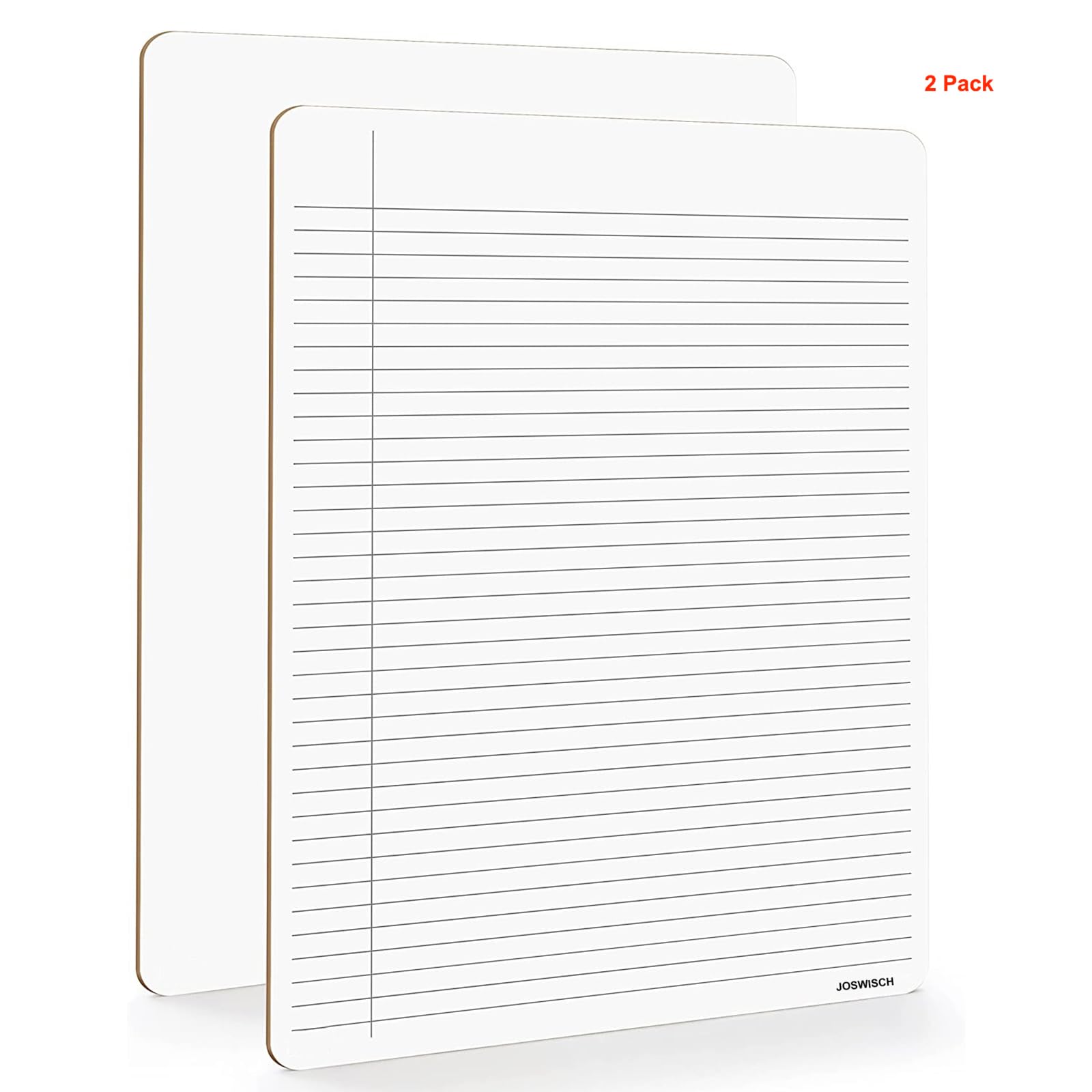 Dry Erase Notebook College Ruled Lined Board, Double Sided Dry Erase Lapboard Ruled Writing Note Pad, 9"x12" Small Whiteboard Notbook for Taking Notes at Home, Work and Student Brainstorming (2 Pack)