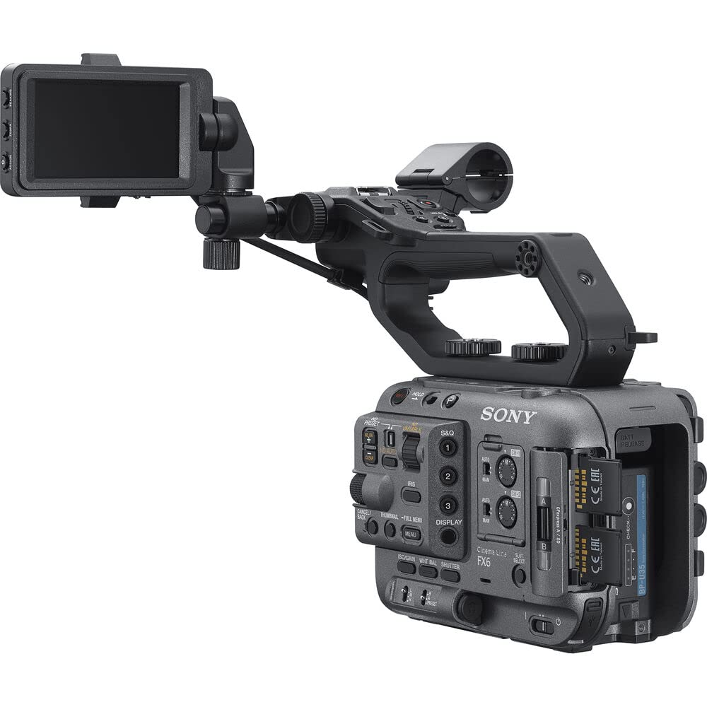 Sony FX6 Full-Frame Cinema Camera (Body Only) (ILME-FX6V) + Bag + Memory Wallet + Cleaning Kit - Starter Bundle (Renewed)