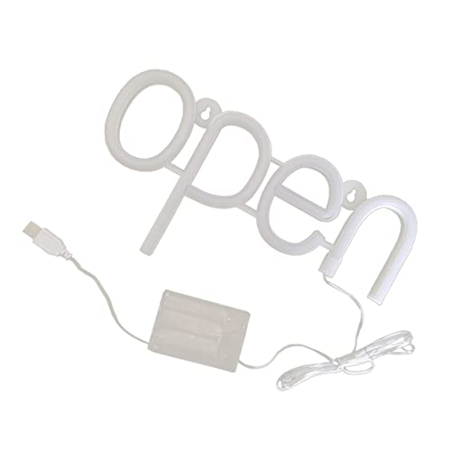 LIFKOME neon lights LED decorative lights battery operated lamp open LED neon light Open neon sign LED color lights open sign neon light battery LED white window marker lights 3d plastic