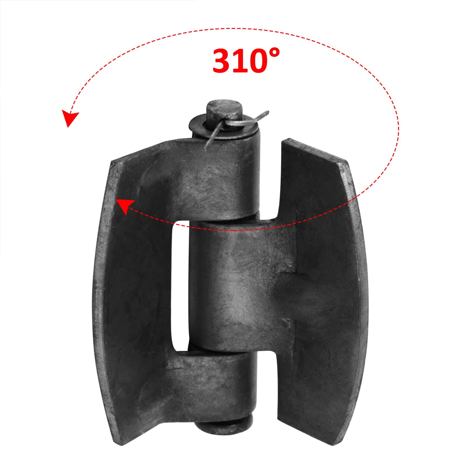 MOUNTAIN_ARK 4 Pack Heavy Duty Weldable Hinges, Weld on Butt Hinge for Trailer Gate, 4" x 4", Steel