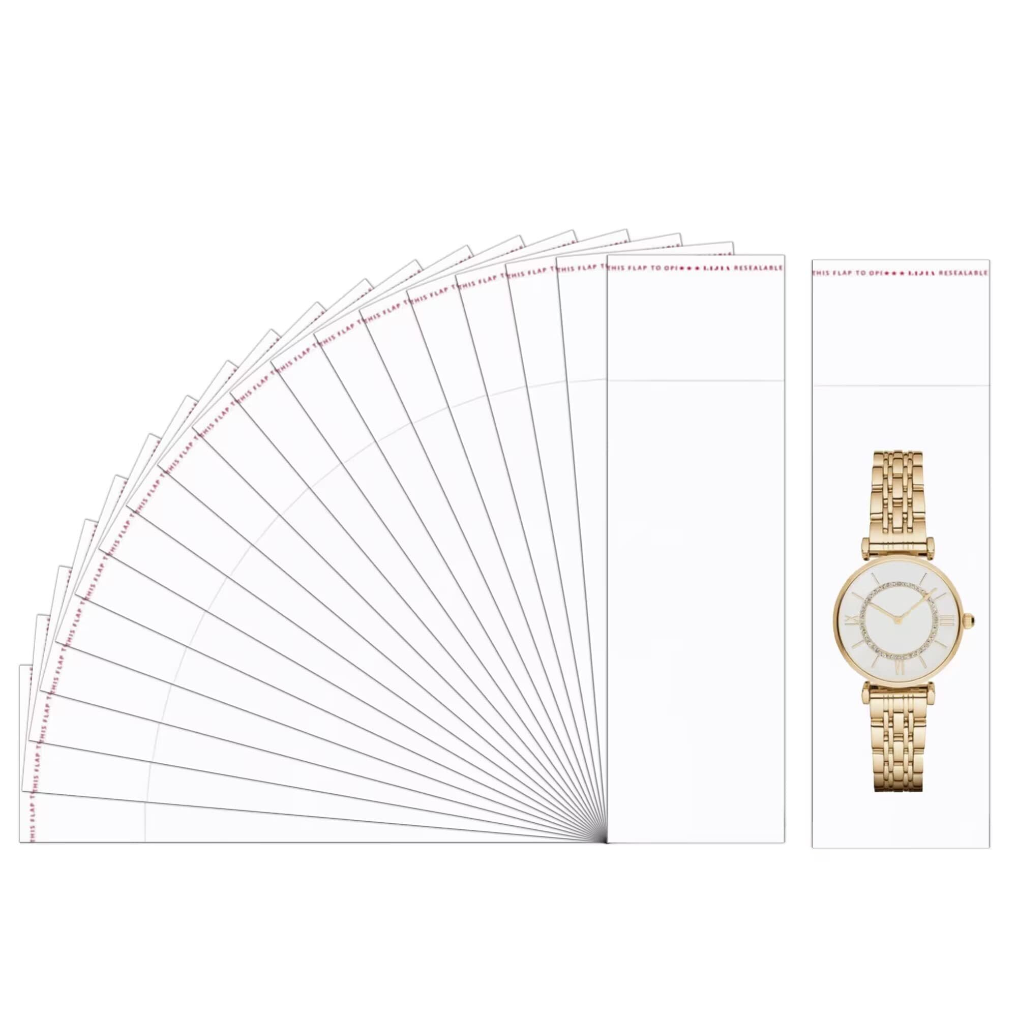 Doutop Self Sealing Cellophane Bags 2x6 500pcs Clear Bags 1mil Resealable Cellophane Bag for Packaging Candy Pen Gifts Favors Bookmarks Bracelet Key Chain Watch Disposable Tableware