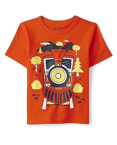 The Children's Place Baby-Boys And Toddler Boys Short Sleeve Graphic T-shirt Train 5T