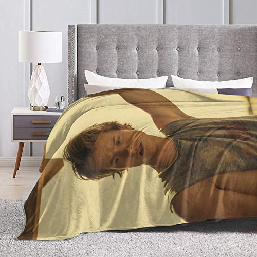 Rudy Pankow J.J. Maybank Soft and Comfortable Wool Fleece Throw Blankets Yoga Blanket Beach Blanket Suitable for Home and Tourist Camping (80"x60")