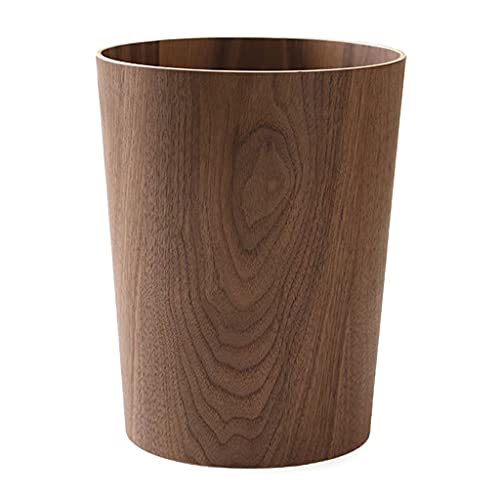 Jetamie Creative Storage Wooden Trash Can Home Bucket Garbage Bin Hotel Living Room Office Wastebasket Cans Nordic Recycling Bin ,Small Waste Basket for Home,Kitchen