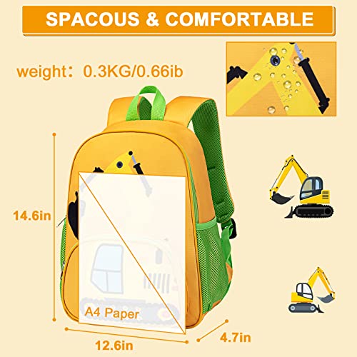 LOIDOU Toddler Backpack Boys 15 Inch Kids Preschool Kindergarten School Backpack Book Bag for Daycare Nursery Travel with Chest Strap,Fits 3 to 8 years old