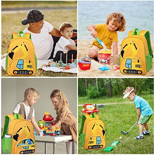 LOIDOU Toddler Backpack Boys 15 Inch Kids Preschool Kindergarten School Backpack Book Bag for Daycare Nursery Travel with Chest Strap,Fits 3 to 8 years old