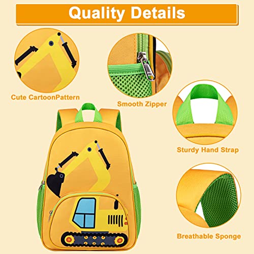 LOIDOU Toddler Backpack Boys 15 Inch Kids Preschool Kindergarten School Backpack Book Bag for Daycare Nursery Travel with Chest Strap,Fits 3 to 8 years old