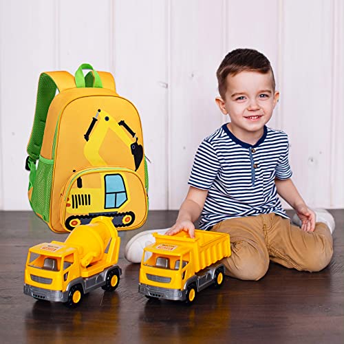 LOIDOU Toddler Backpack Boys 15 Inch Kids Preschool Kindergarten School Backpack Book Bag for Daycare Nursery Travel with Chest Strap,Fits 3 to 8 years old