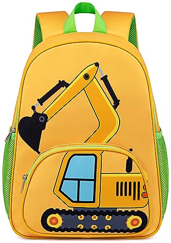 LOIDOU Toddler Backpack Boys 15 Inch Kids Preschool Kindergarten School Backpack Book Bag for Daycare Nursery Travel with Chest Strap,Fits 3 to 8 years old