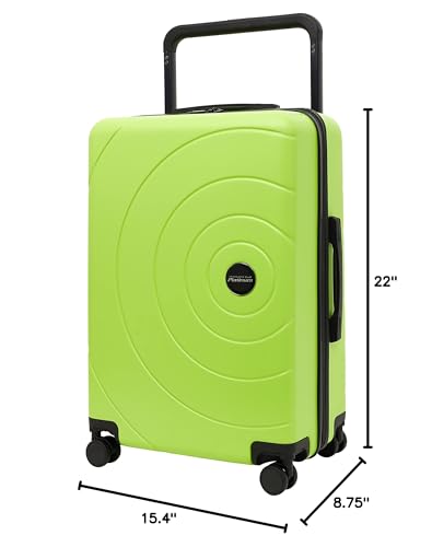 Travelers Club 2PC Odyssey Luggage Set, Lime Green, 20" Carry-On