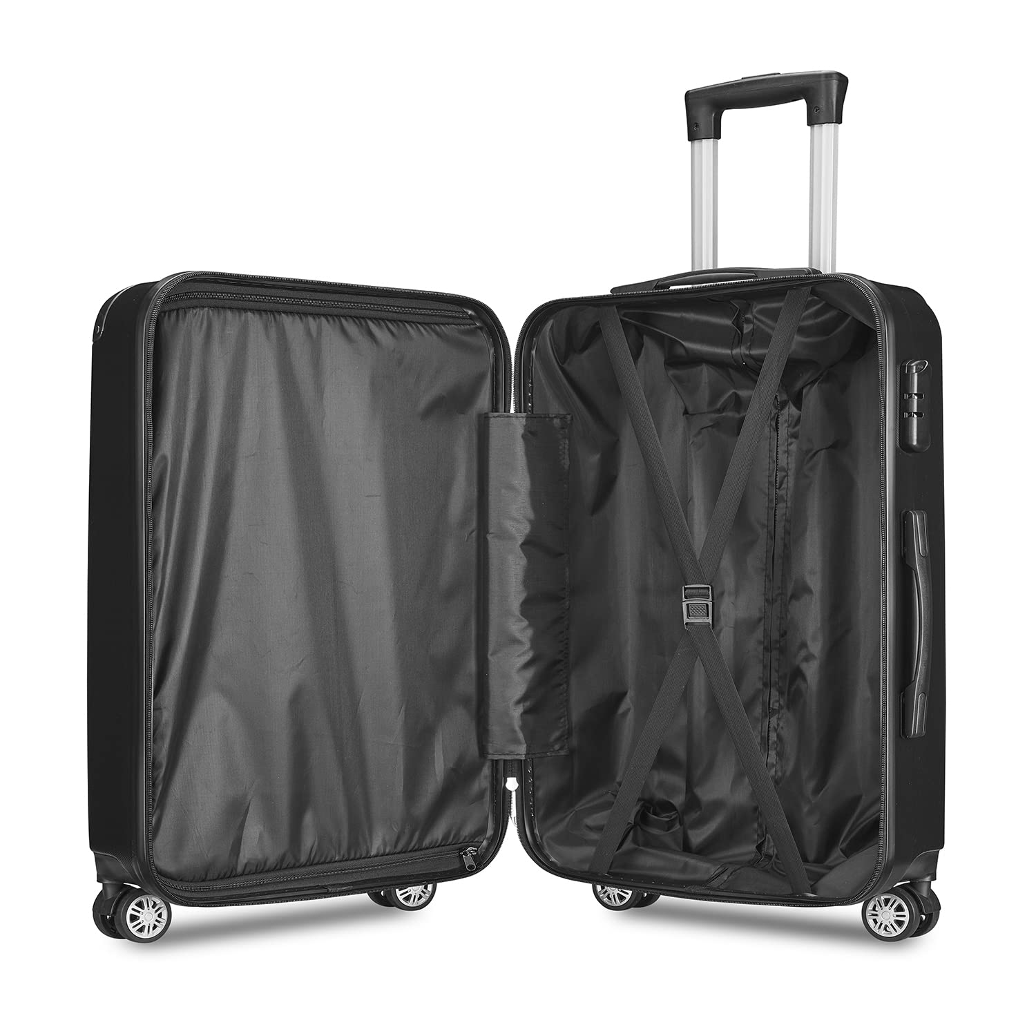 BlondBenjo Travellers 3 Piece Luggage Set Hard Cover Lightweight Suitcase Luggage Set