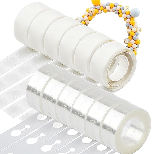 Balloon Arch Kit 12 Rolls Balloon Arch Strip 98.4 Feet Balloon Garland Tape Strip 600 Balloon Dots Glue Balloon Tape and Glue Point for Birthday Party Wedding Baby Shower Arts DIY Balloon Decoration