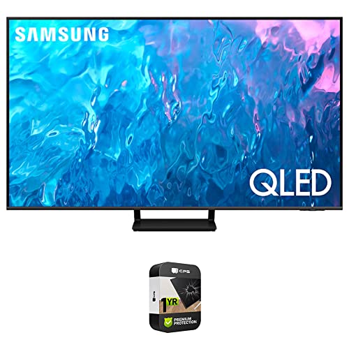 SAMSUNG QN55Q70CA 55 Inch Q70C QLED 4K Smart TV Bundle with 1 YR CPS Enhanced Protection Pack (2023 Model)