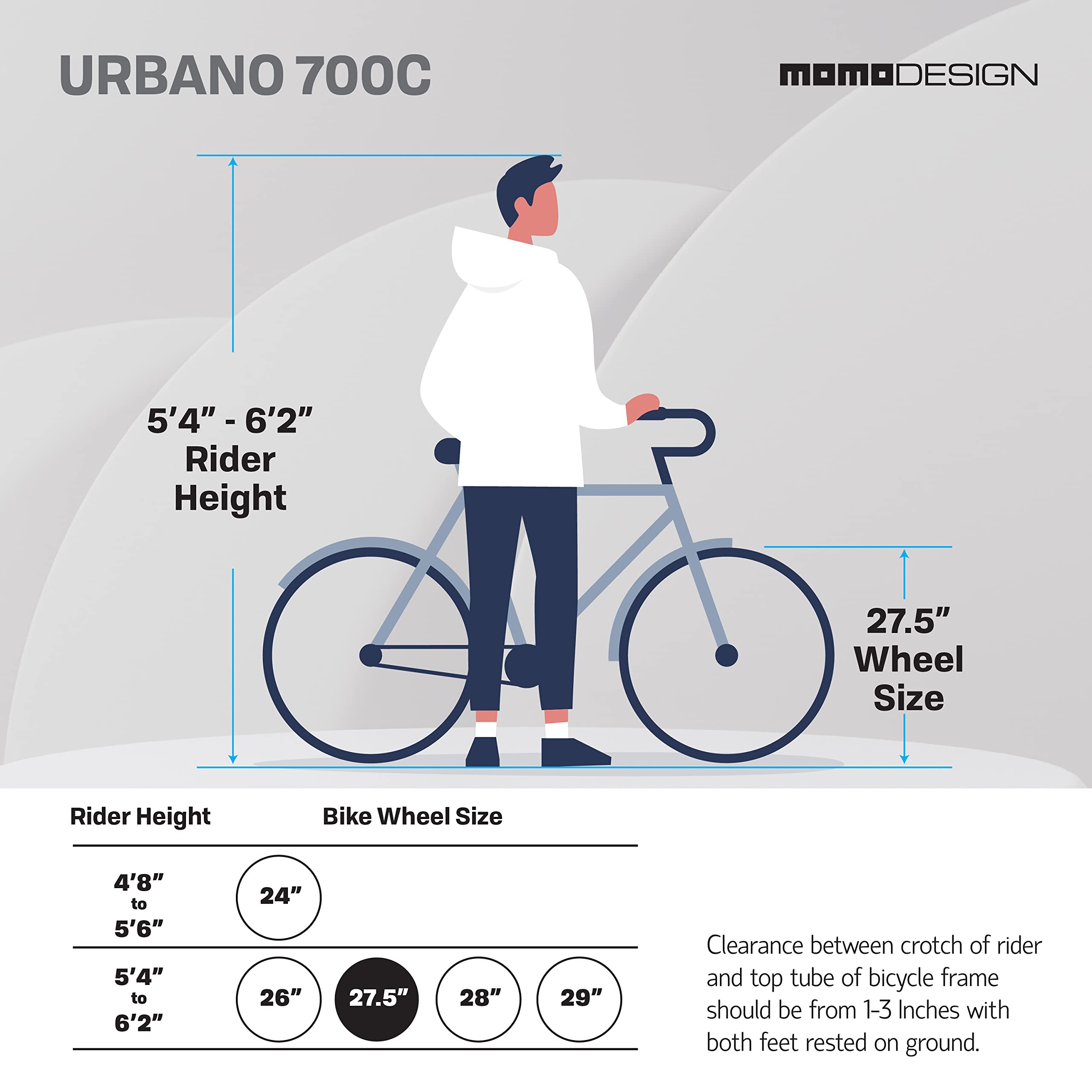 MOMODESIGN Hybrid Bike Shimano 21 speeds with Disc Brake, 700C Anti-Puncture Wheels